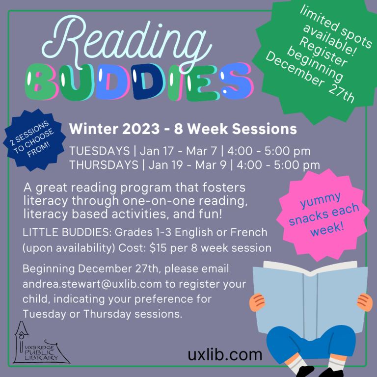 Events & Activities – Uxbridge Public Library