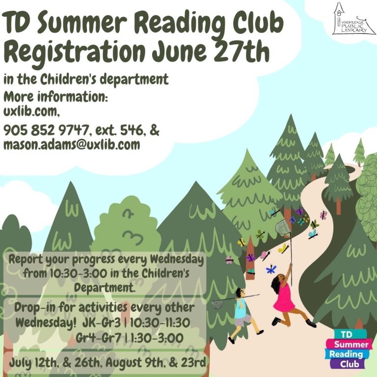Summer Reading Program – Uxbridge Public Library