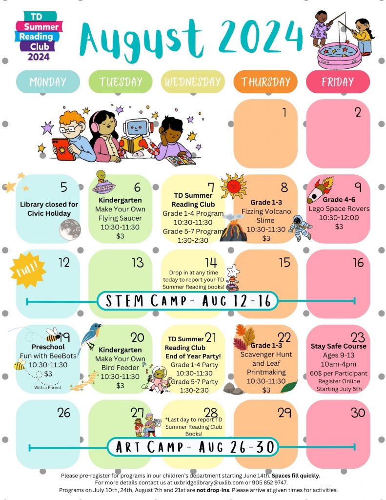 Summer Reading Program – Uxbridge Public Library