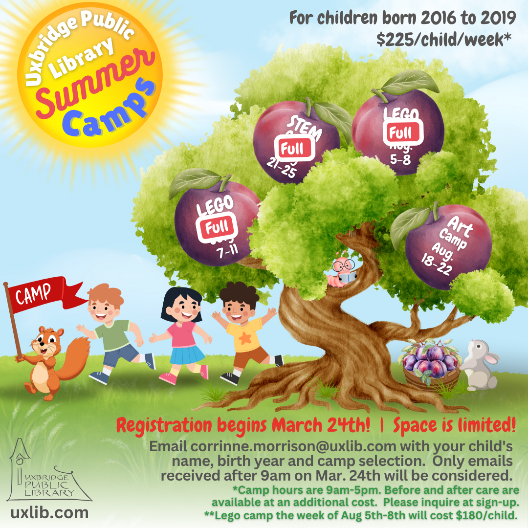 Uxbridge Public Library – Reading. Learning. Growing Together.